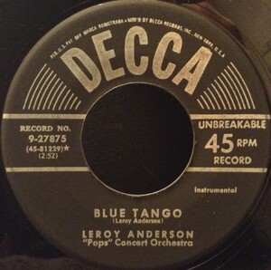 Leroy Anderson "Pops" Concert Orchestra - Blue Tango - Rate Your Music